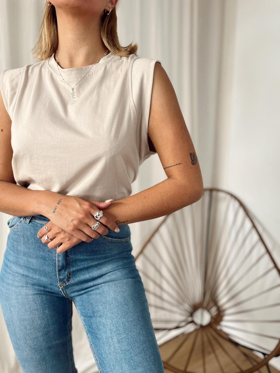 MUSCULOSA AQUA LISA JERSEY - Diosas Fem