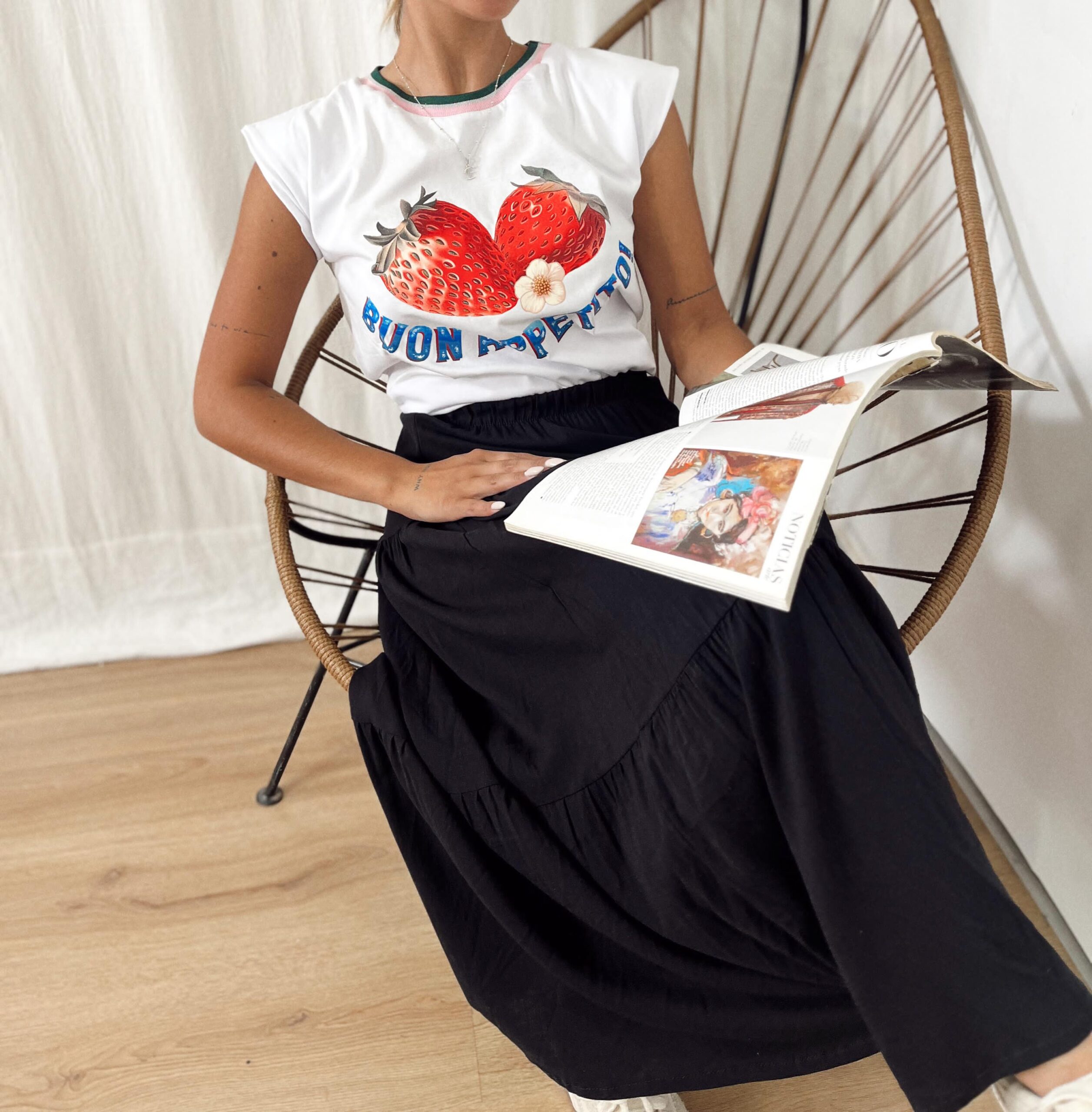 POLLERA PAISANA LINO - Diosas Fem