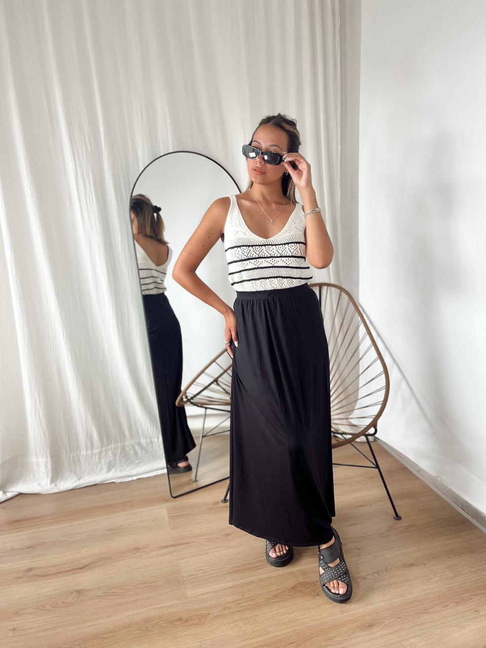 POLLERA EVASE LISA MODAL - Diosas Fem