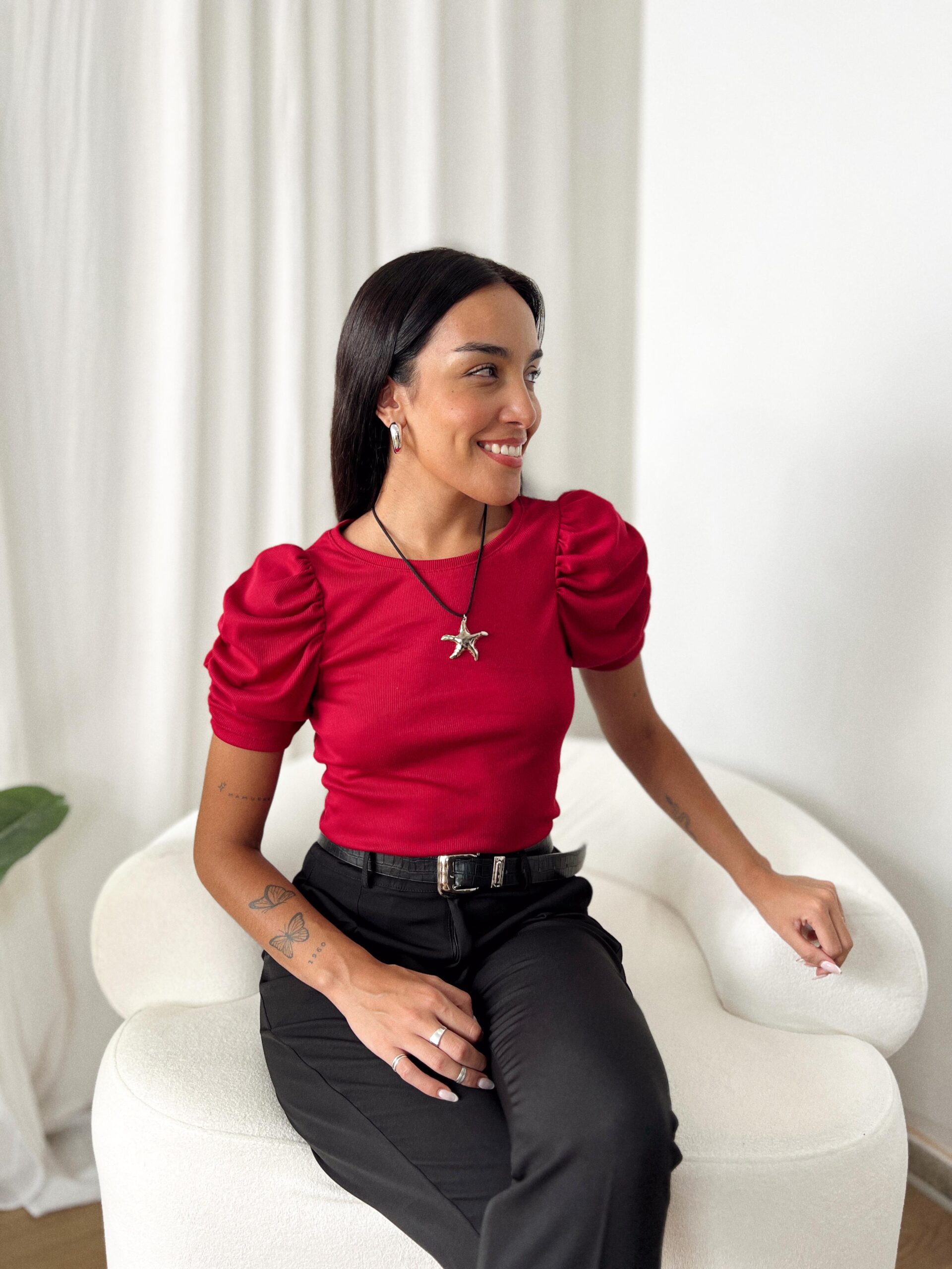 REMERA LILIS CON FRUNCE - Diosas Fem